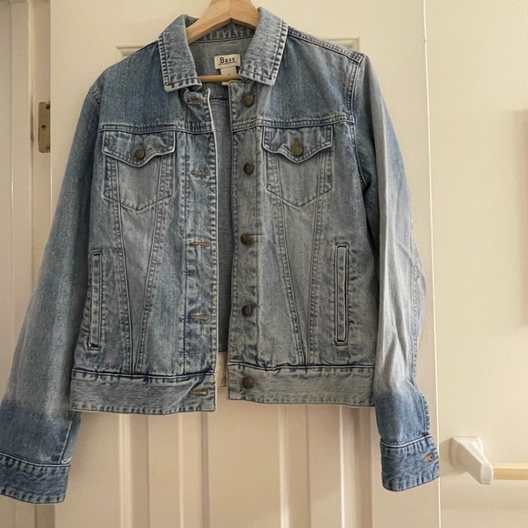 Bass | Jackets & Coats | Bass Denim Jacket Jean Jacket Corduroy Sleeve ...